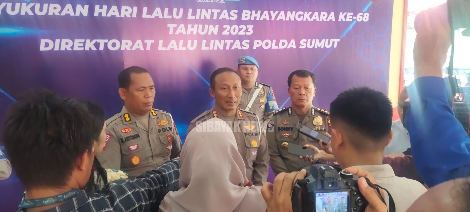 Polda Sumut Berhasil Tekan Angka Kecelakaan Lalu Lintas Selama Operasi Zebra Toba 2023