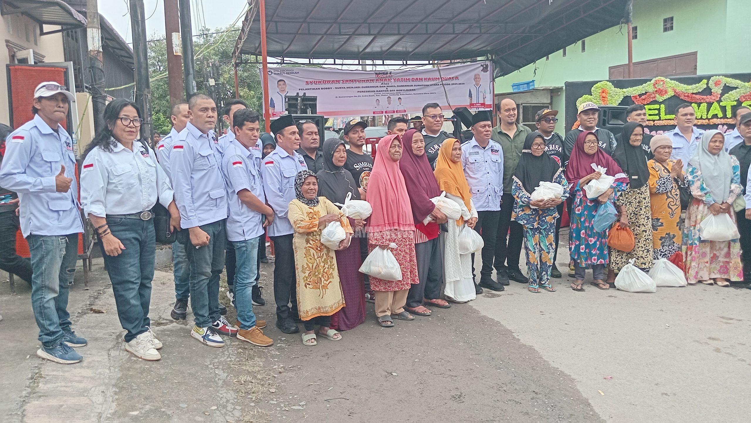 DPP Bobby Lovers,Resmikan Kantor Baru Di Kel.Indra Kasih Medan Tembung