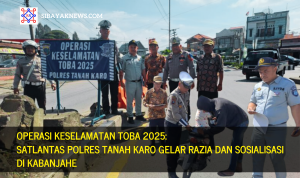Operasi Keselamatan Toba 2025: Satlantas Polres Tanah Karo Gelar Razia dan Sosialisasi di Kabanjahe
